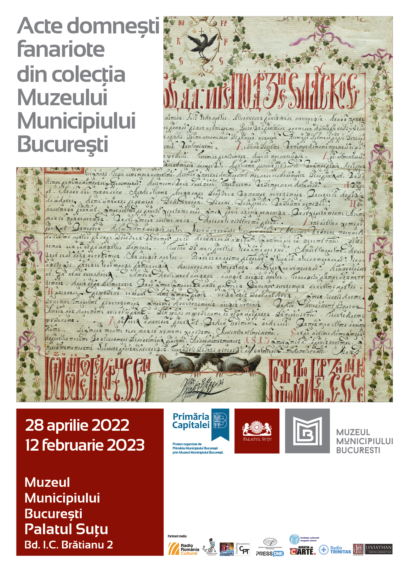 Expoziție tematică: „Acte fanariote din colecția Muzeului Municipiului ...